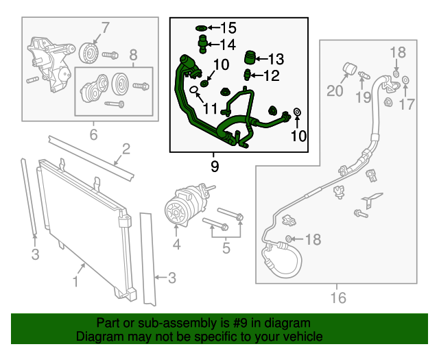 2014-2017 Chevrolet Hose (Replaces Part Number 92288310.) 92511779 GM ...