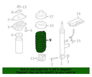 33536851927 - 2014-2020 BMW Coil Spring (33-53-6-851-927) | BMW of ...