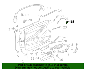 83A-962-108-NV6 - Lock Switch 2019-2023 Audi Q3 | Audi OEM Parts