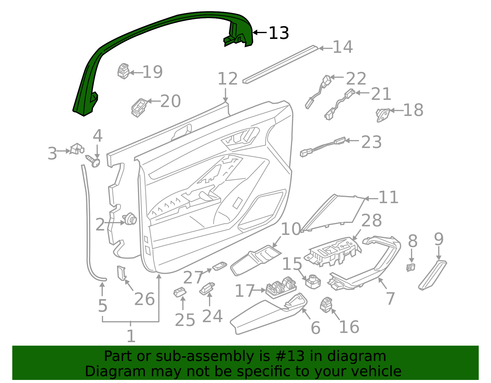 83A-867-610-4PK - Frame Trim 2019-2024 Audi Q3 | Audi OEM Parts