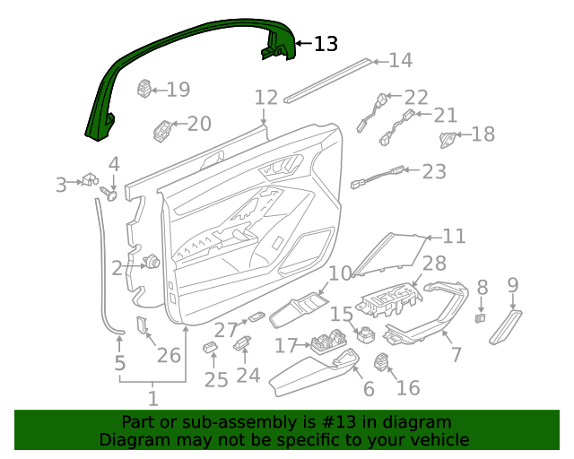 83A-867-610-4PK - Frame Trim 2019-2023 Audi Q3 | Audi OEM Parts