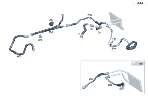 Heating Water Line for 2023 Mercedes-Benz GLC300 | Mercedes-Benz USA Parts