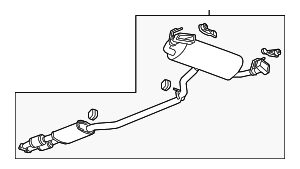 2018-2019 Cadillac XT5 Exhaust Muffler Assembly with Aftertreatment ...
