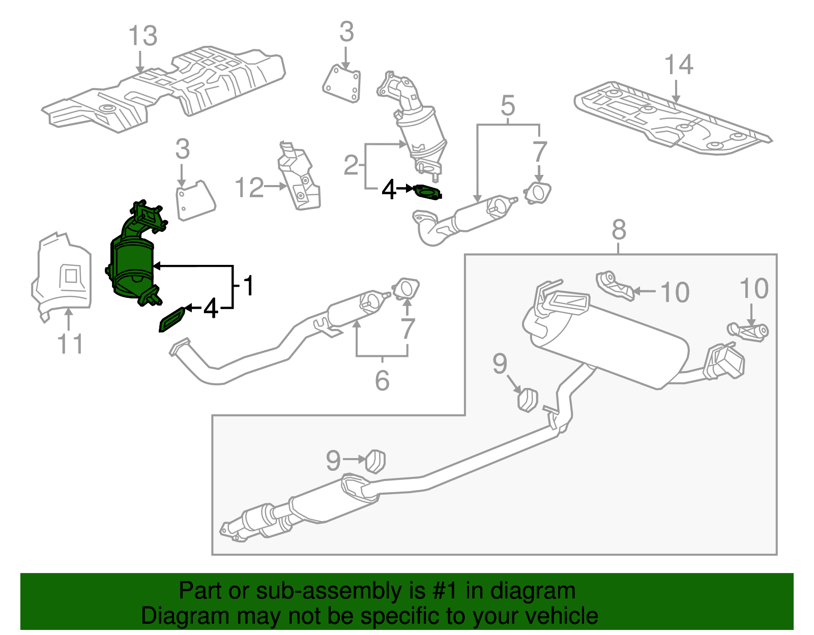 2018-2025 Cadillac Converter 85132440 GM | GMPartsDirect.com