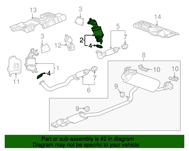 2022 Cadillac Catalytic Converter 85132439 | GMPartsDirect.com