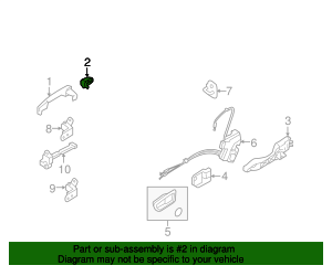 83652-2K510 - Escutcheon 2012-2013 Kia Soul | Kia.Parts Store