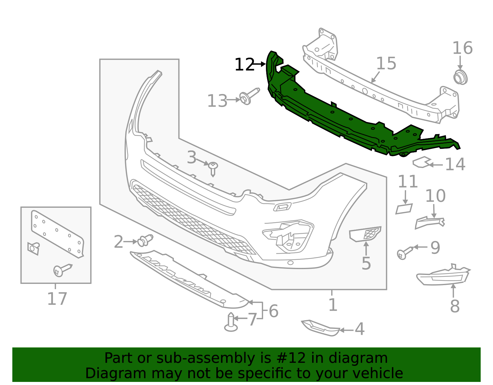 2015-2019 Land Rover Discovery Sport Cover Support LR084612 | OEM Parts ...