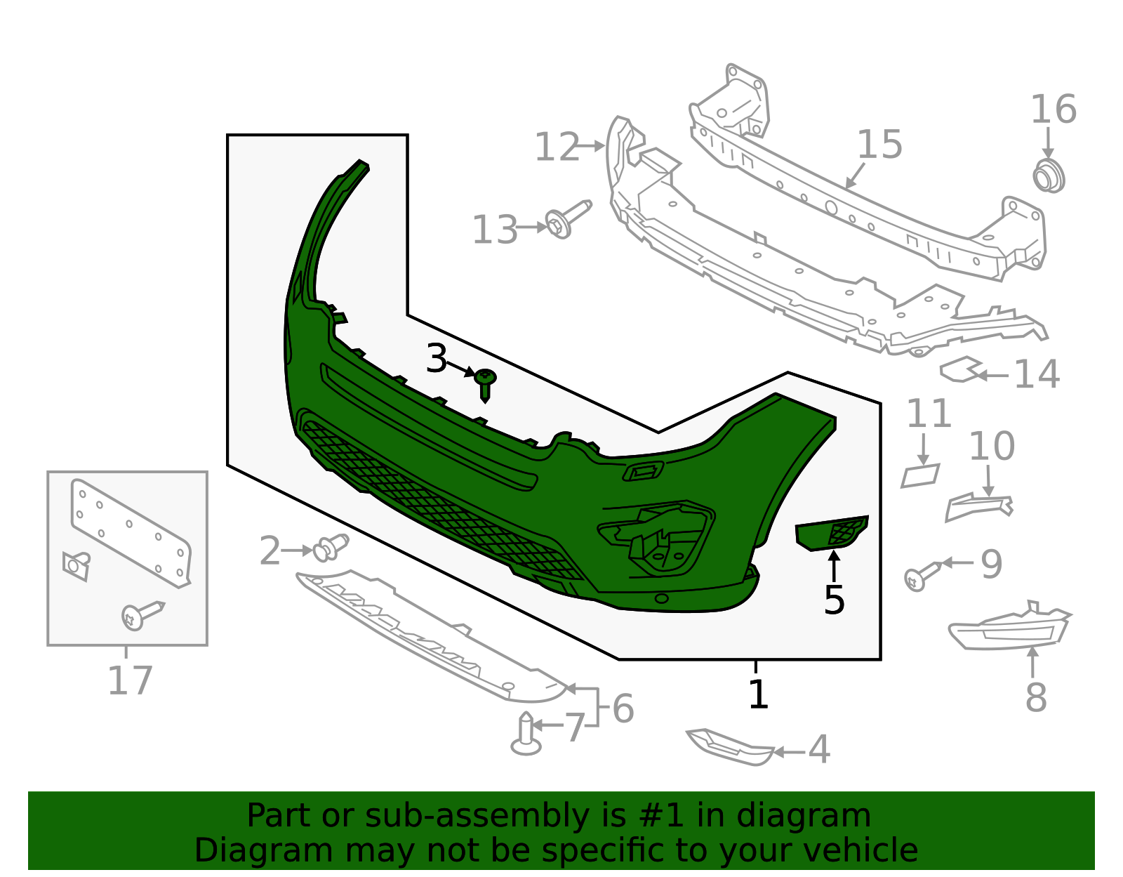 LR073265 - Bumper Cover 2016-2019 Land Rover Discovery Sport | Land ...