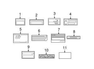 88723-07010 - AC Label - 1997-2004 Toyota | OEM Genuine Toyota Parts