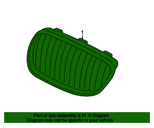 51-11-5-A3D-007 - Grille 2014-2021 BMW | BMW Part Search
