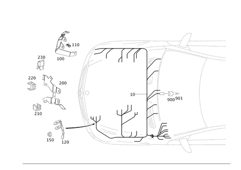 Engine Cable Harness, Body Mounted for 2008 Mercedes-Benz CL63 AMG ...