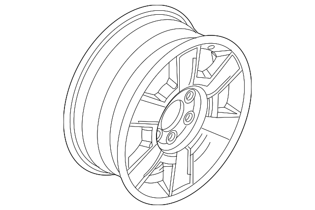 Genuine OEM Ford Part - Wheel, Alloy FL3Z-1007-E | Genuine OEM Ford ...