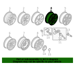 Genuine OEM Ford Part - Wheel, Alloy FL3Z-1007-J | Genuine OEM Ford ...