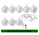 2010-2024 Ford Wheel Cap FL3Z-1130-K | TascaParts.com