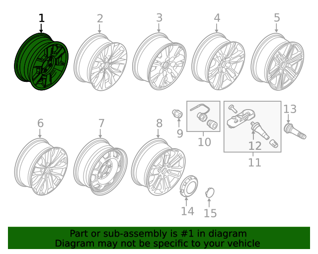 FL3Z-1007-E 2015-2019 Ford F-150 Wheel, Alloy | Fairway Ford Parts