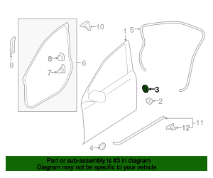 2015-2023 Subaru Door Shell Plug 909410049 | Subaru Parts Store