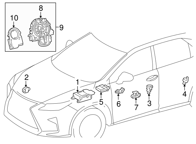 89178-06040 - Seat Track Position Sensor 2004-2022 Lexus ...
