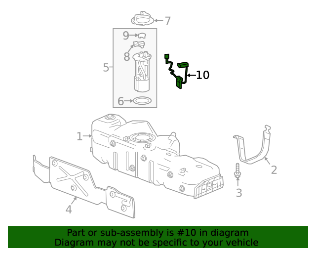 2019-2021 GM Fuel Level Sensor Kit with Seal 84505355 | GMPartsDirect.com