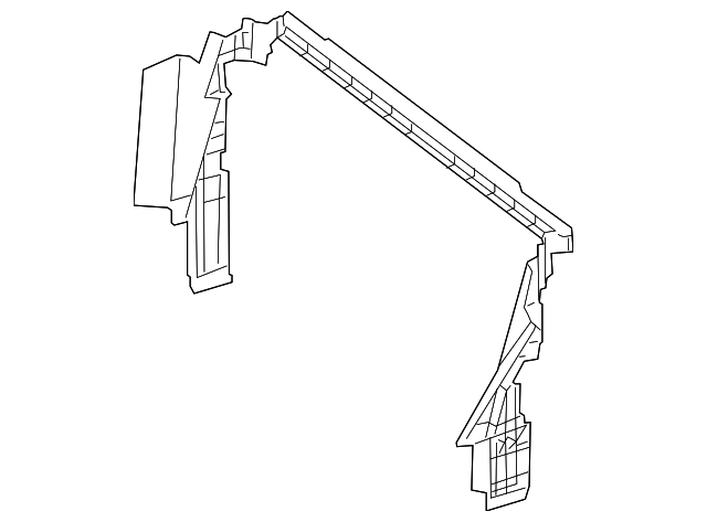 204-505-14-30 - Air Baffle 2010-2012 Mercedes-Benz GLK 350 | Mercedes ...