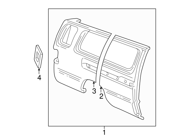 1992-2014 Ford Side Panel - Passenger Side (RH) F2UZ-15278A96-E ...