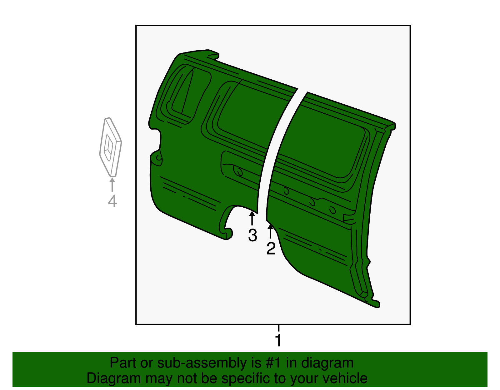F2UZ-28278A96-E - Side Panel 1992-2014 Ford | Ford Parts Direct