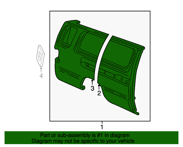 1992-2014 Ford Side Panel - Passenger Side (RH) F2UZ-15278A96-E ...