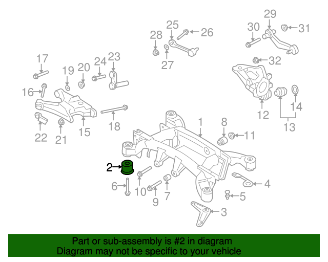 Genuine BMW 33-31-6-784-940 | Cross-Member Bushing | FREE Shipping on ...