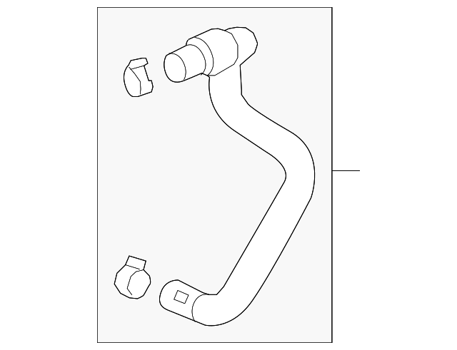 2016-2019 Cadillac CT6 HVAC Heater Water Auxiliary Pump Inlet Hose ...