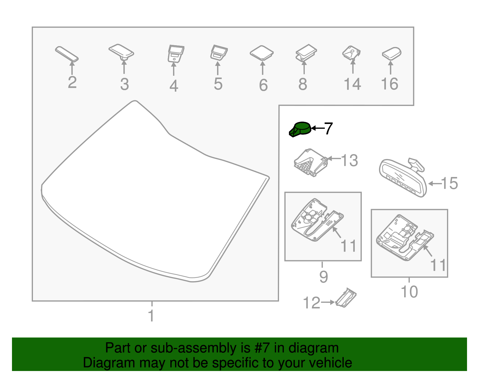 96000-3N500 - Rain Sensor 2017-2023 Kia | Kia.Parts Store