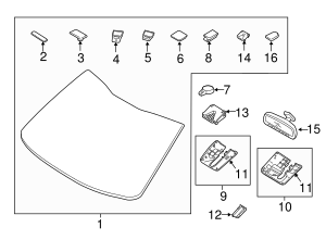97257-D7000 - Sensor 2018-2023 Kia Stinger | Kia.Parts Store
