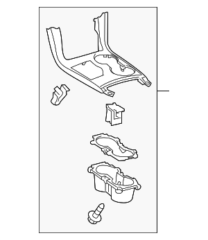 Genuine Toyota Console Panel part# 58805-06351 for 2015-2017 Toyota ...