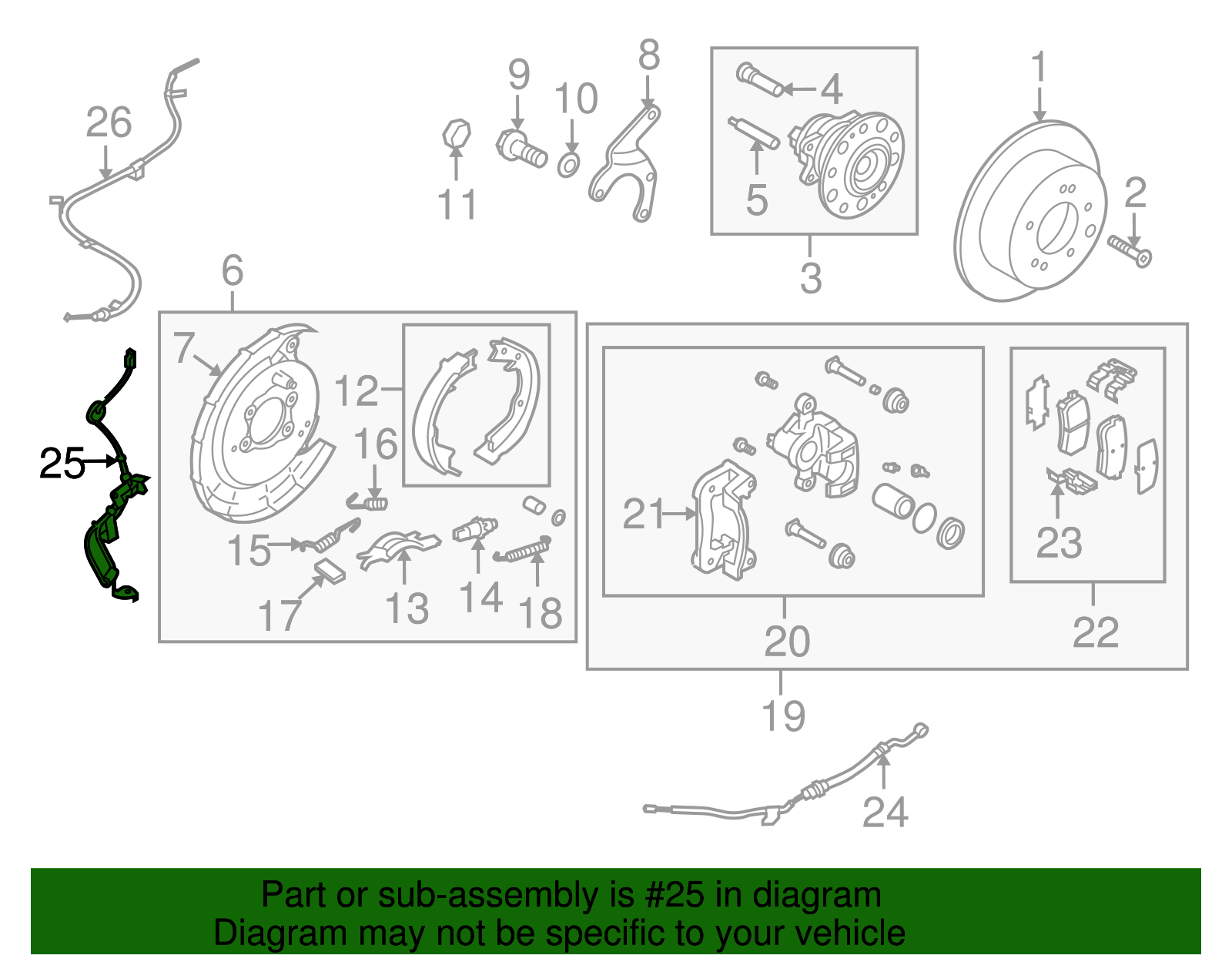 2013 Kia Forte ABS Sensor 59930-1M410 | Kia Automotive Parts