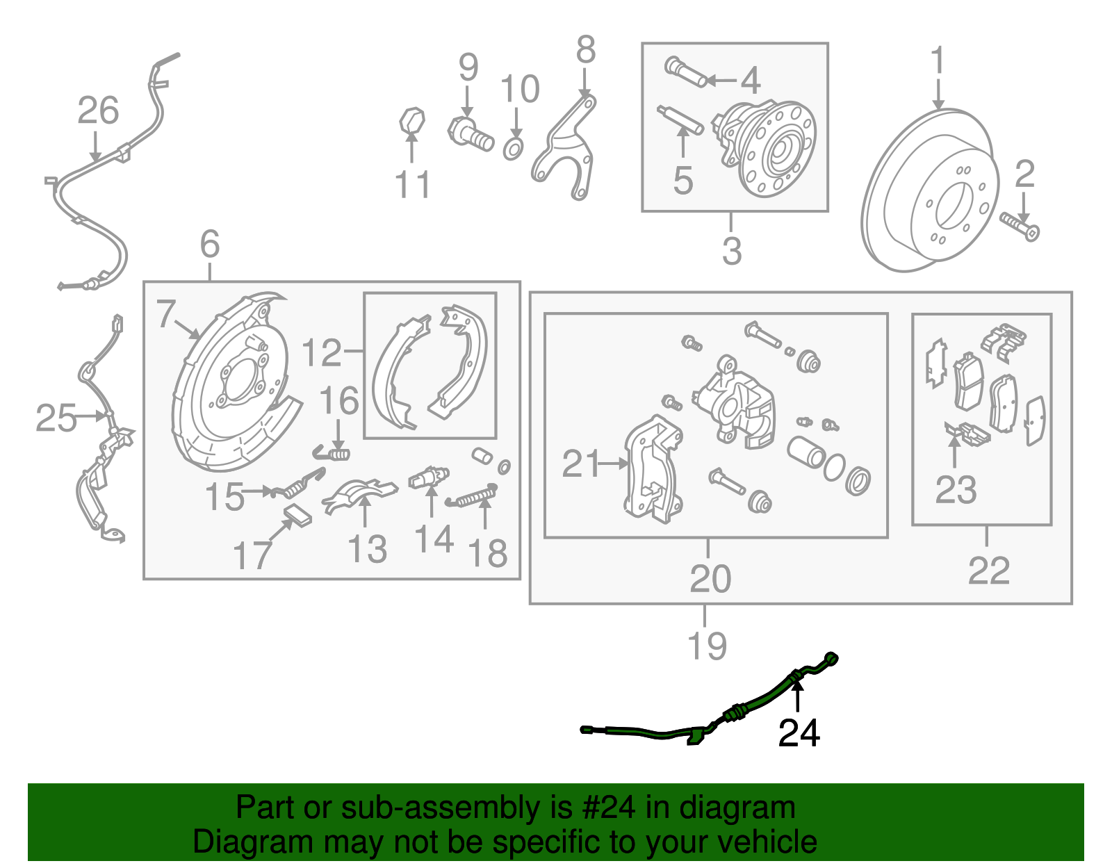 58737-1M300 - Brake Hose 2010-2013 Kia | Kia.Parts Store