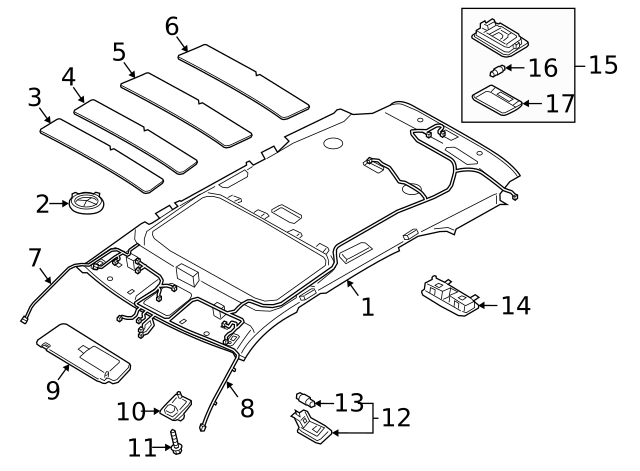 85410-S8BB0-YJY - Headliner 2023-2024 Hyundai Palisade | AutoNation Parts
