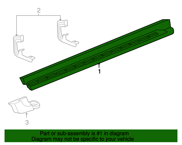 25916383 GM Driver Side Running Board | GM Parts Store