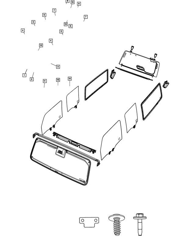 2024-2025 Jeep Windshield 68673725AA | My Mopar Parts