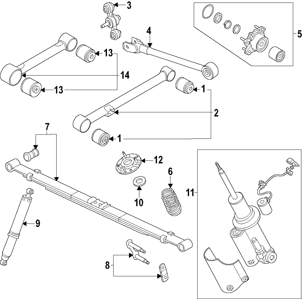 Genuine OEM Ford Part - Shock Assembly MB3Z-18125-BT | Genuine OEM Ford ...