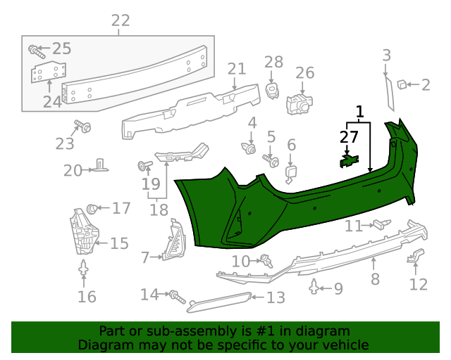 2019-2024 Lexus Bumper Cover 52159-24941 | OEM Vehicle Parts