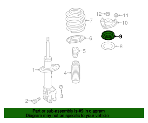 54612-3S050 - Suspension Strut Bearing 2011-2019 Hyundai ...