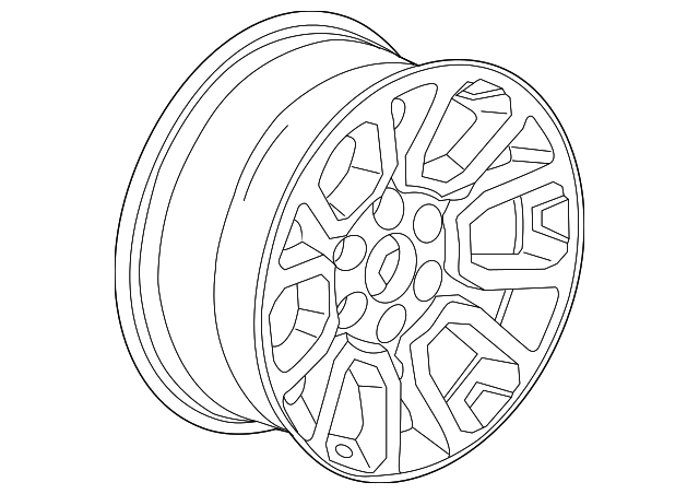 22815067 - 18x8.5-Inch-Inch Aluminum Wheel 2014-2019 GMC | GMPartsNow