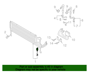 2009-2018 Volkswagen Oil Cooler Bracket WHT-004-639 | QuirkParts