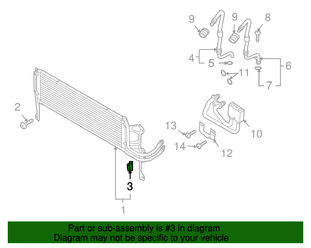 2009-2018 Volkswagen Oil Cooler Bracket WHT-004-639 | QuirkParts