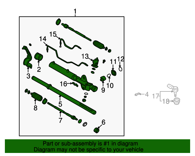 2003-2006 Hyundai Santa Fe Steering Gear 57710-26500 | OEM Parts Online
