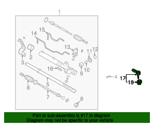 2001-2006 Hyundai Santa Fe Outer Tie Rod 56820-3B000 | OEM Parts Online