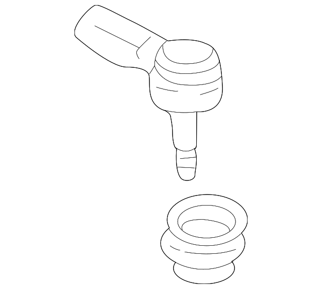 2001-2006 Hyundai Santa Fe Outer Tie Rod 56820-3B000 | OEM Parts Online