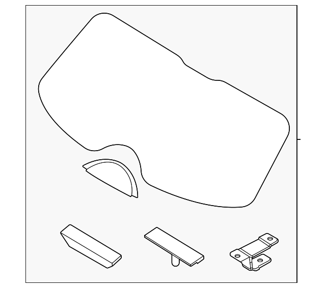 Genuine Lift Gate Glass for 2022-2023 Hyundai Tucson | Part# 87110 ...