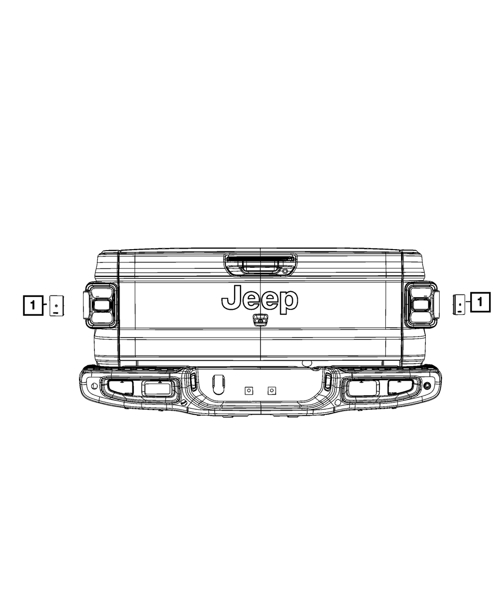 2020-2025 Jeep Gladiator Blind Spot Detection Sensor 68416989AC | Mopar ...