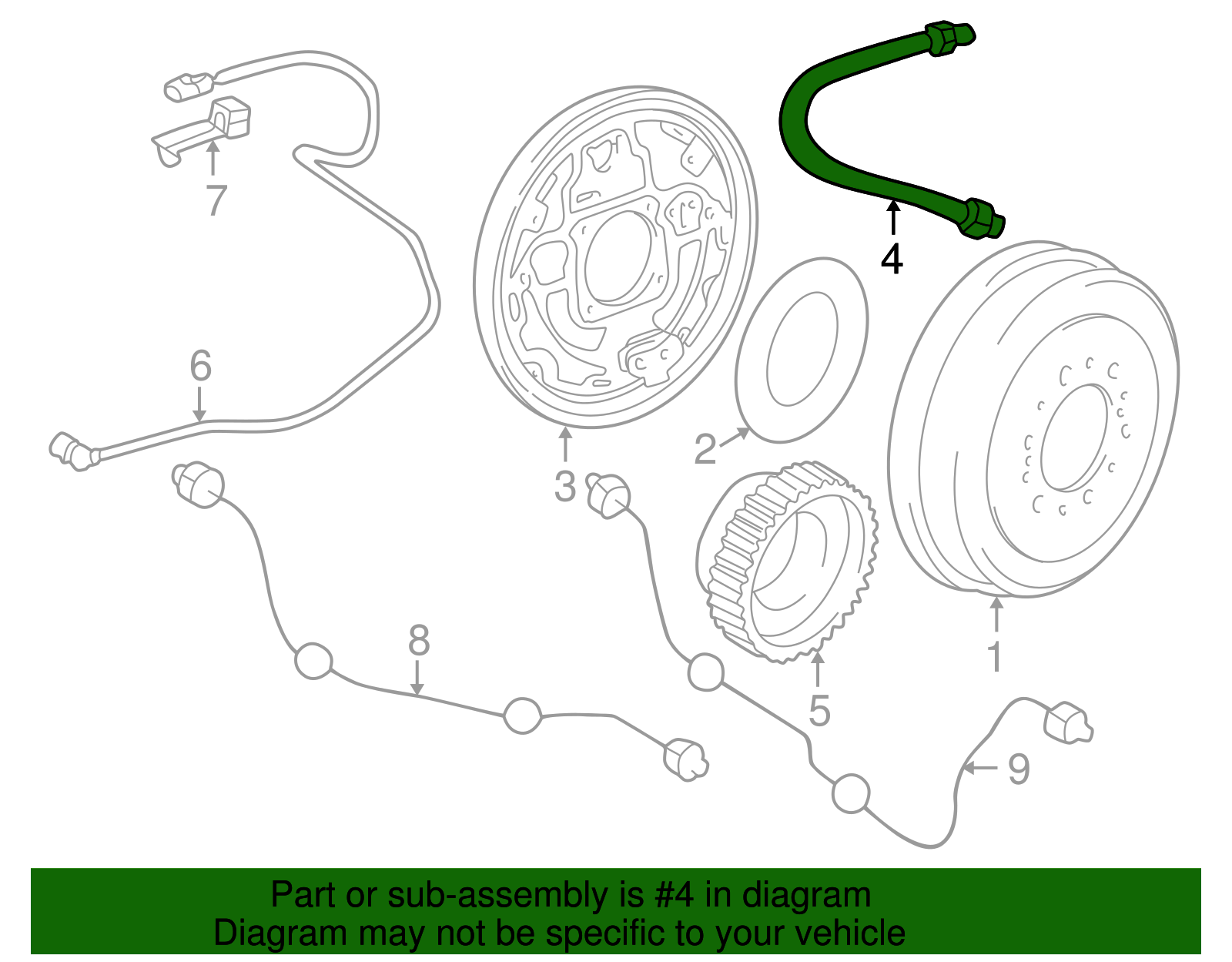2000 Toyota 4Runner Brake Hose 90947-02B15 | Retail Performance Auto Parts