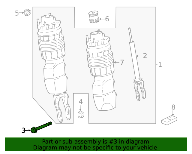 2017-2024 Porsche Strut Assembly Lower Bolt N-106-283-01 | Sunset ...