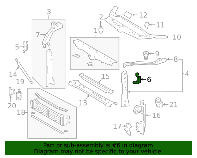52142-07040 - Upper Arm - 2019-2021 Toyota Avalon | Sparks Parts
